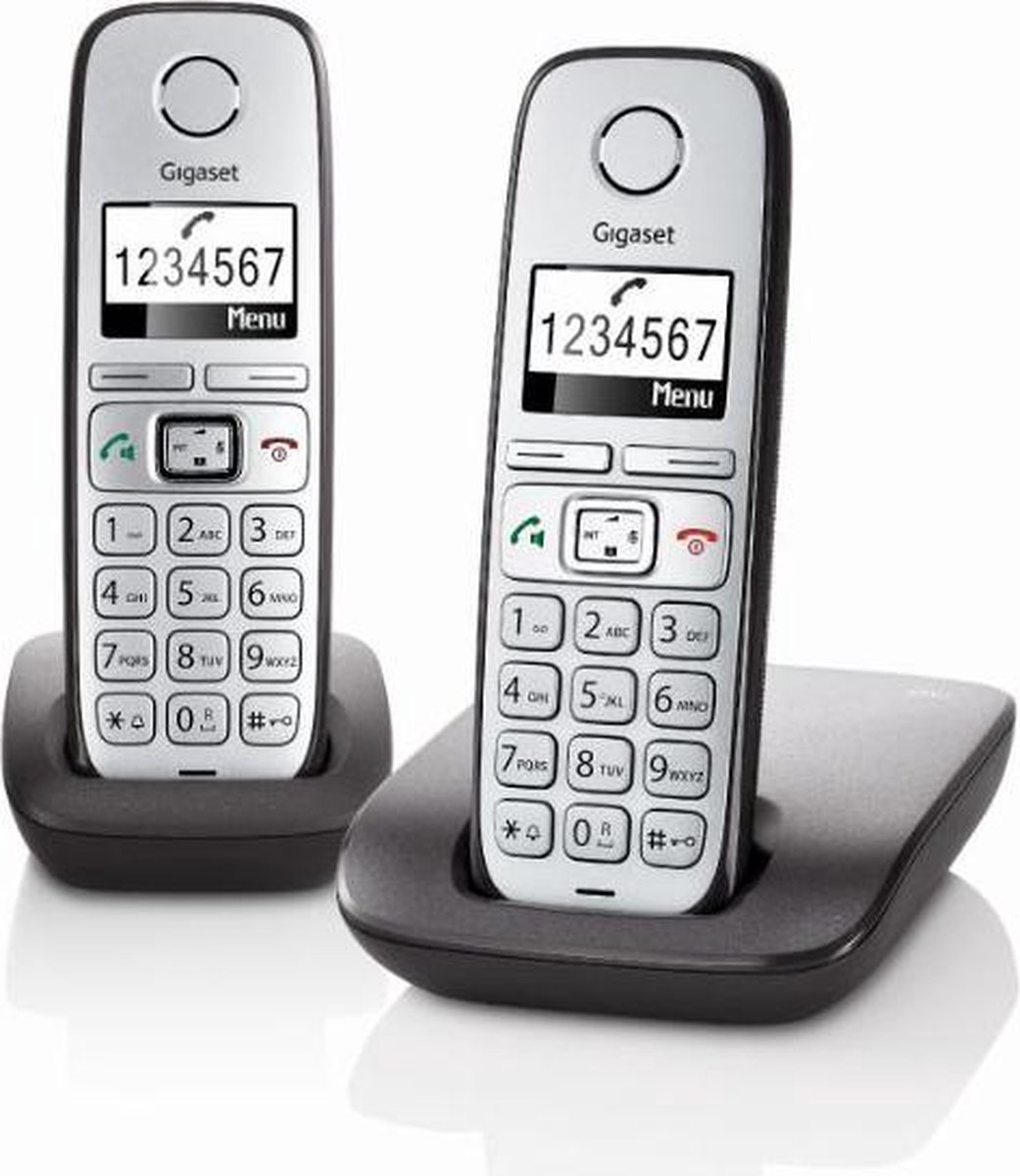 Gigaset E310 - Duo DECT telefoon - Zilver | bol.com
