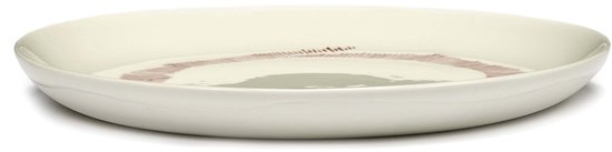 Bord S Wit Strepen Rood Feast 19 Ø x Ottolenghi 2 stuks | bol