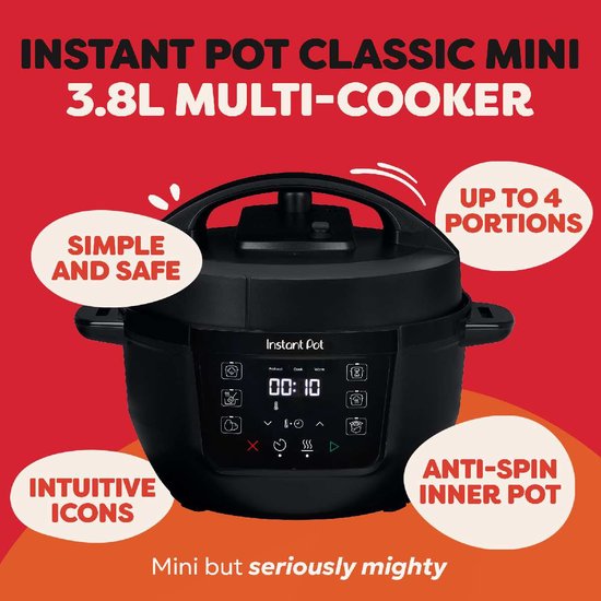 Instant Pot Classic Mini 3,8L Multicooker Black Pepper - 7-in-1 ...