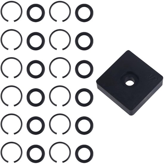12 Sets 1/2" Impact Lock Ring Clip, Impact Friction Rings with O-Ring ...