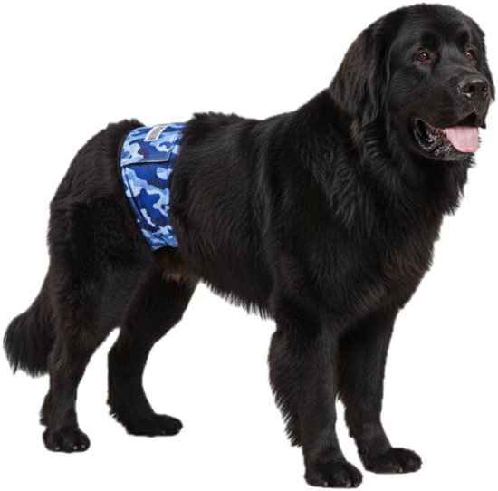 Sharon B - Hondenluier Camouflage Blauw - Honden - Hondenluiers Reu ...