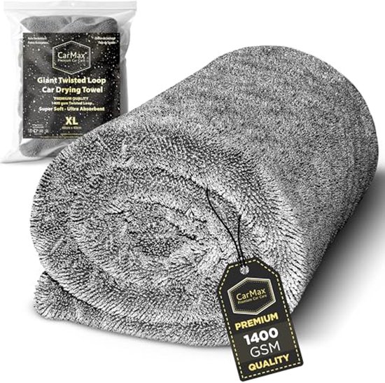 Grote Twisted Loop Auto Droogdoek - Dubbelzijdig XL - 60cm x 40cm ...