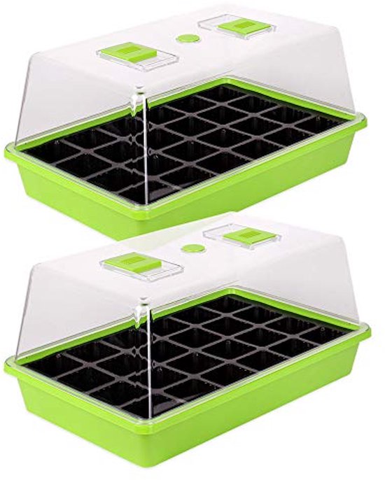 Mini Kweekkas Set 1, 2 of 3 Stuks met Ventilatie - Ideaal voor Groenten ...