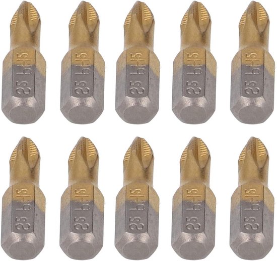Plus - Schroevendraaier Power Bits Set 10 Stuks - Kruis Bit Antislip 1 ...