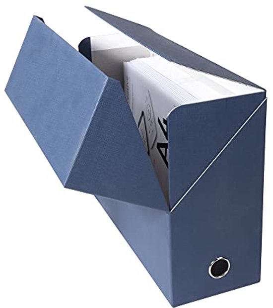 Set van 5 canvas transportdozen - A4 - Met metalen grijpgat ...