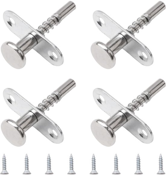 UFURMATE Plunger Latches, 4pcs Iron Plunger Latches Spring Loaded ...