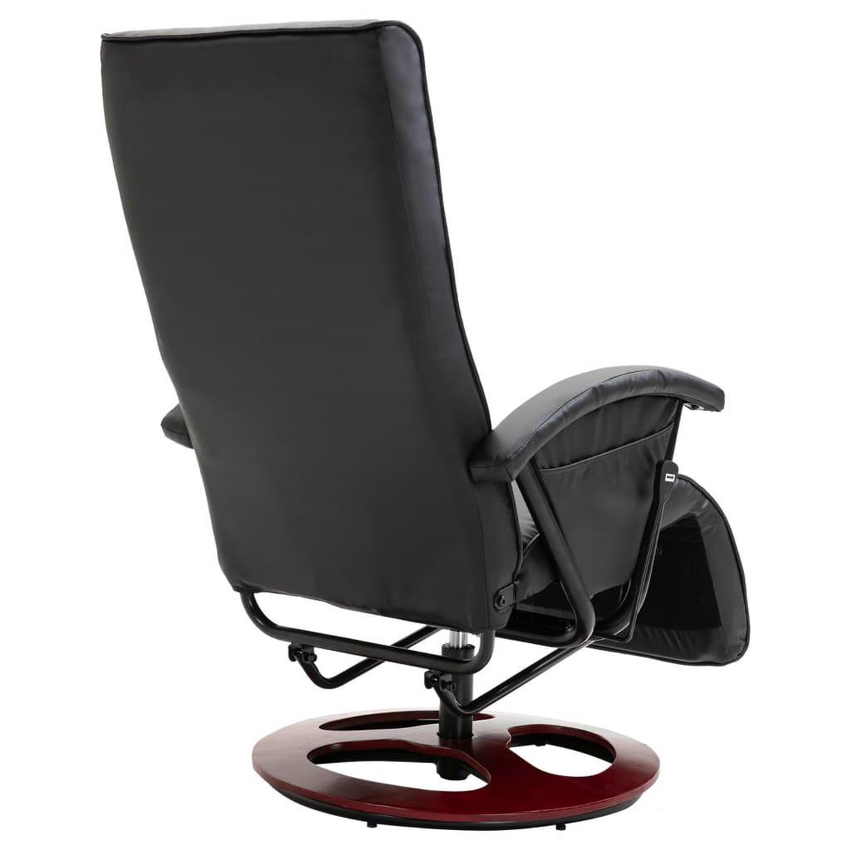 Fauteuil Zwart Kunstleer met Armsteun / Loungestoel / Lounge stoel ...