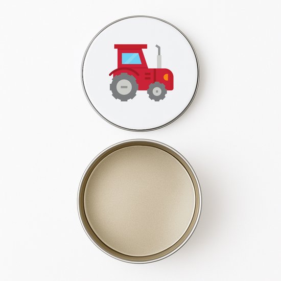Hacebo® - Trekker koektrommel rond - Tractor - Boeren - koekblik ...