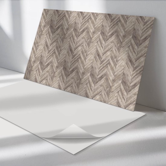 Wallfluent Vinyl Wandpaneel - Visgraatpatroon Vinyl Wandbekleding - 120 ...
