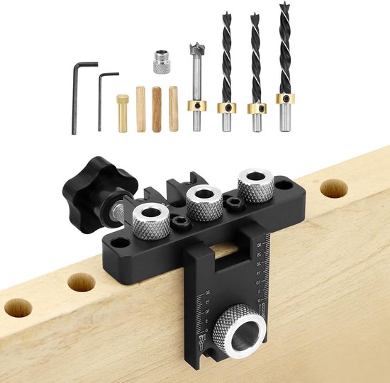 Allecto plus - 3-in-1 boorsjabloon set voor zakgaten - verstelbare ...