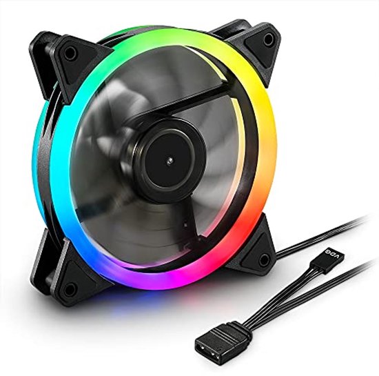 RGB Computer Ventilator 12 cm - Stil en Krachtig voor Gaming | bol