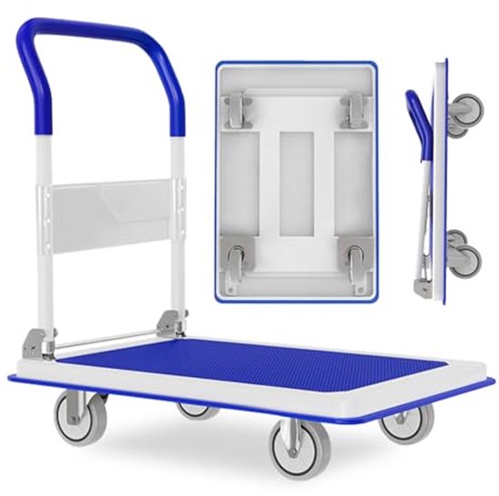 Platformwagen 800 lbs gewichtscapaciteit met draaibare wielen ...
