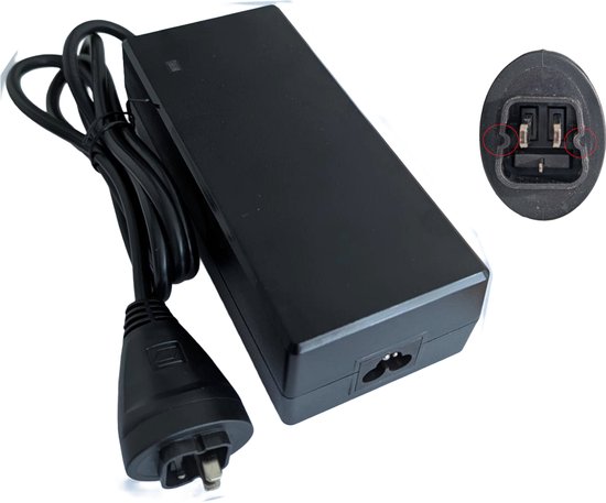 Stella Type 3 lader – 42V 2A – Ovale Laadplug met inkepingen (let op ...