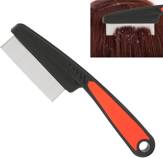 Lice Comb, Stainless Steel, Fine Tooth Comb, Professional Head Lice ...