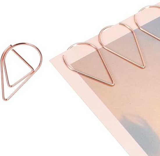 50 stuks paperclips, druppelvormig met doos | Houd bureau netjes ...