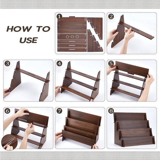 Allecto plus - Houten Tafel Display Stand voor Kaarsen en Zeep - 4 ...