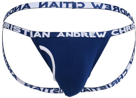 Andrew Christian Fly Jock w/ ALMOST NAKED® Navy - MAAT L - Heren ...