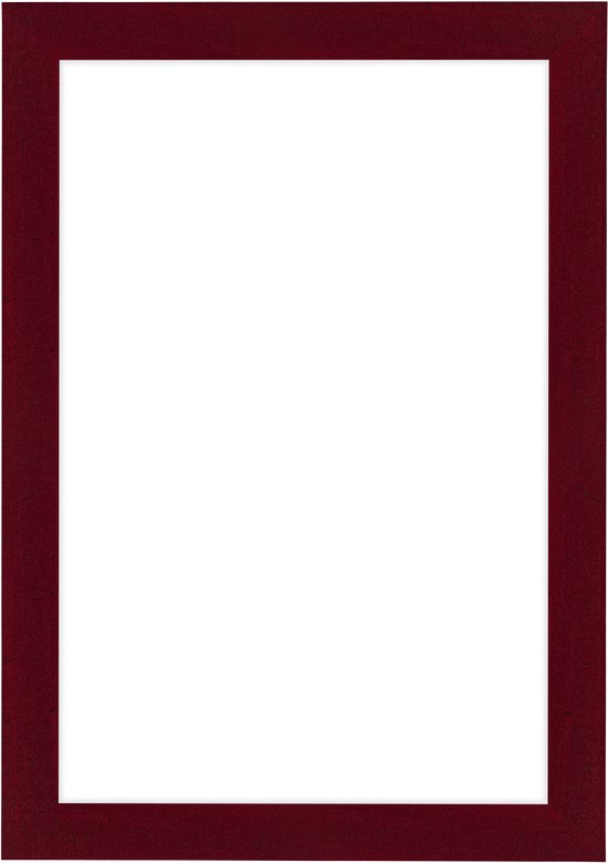 Fotolijst 40x60 cm - MDF - Wijnrood Geveegd - Colonia | bol