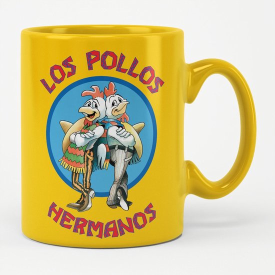 Breaking Bad Tasse/Kaffeebecher Los Pollos Hermanos Mug Yellow | bol