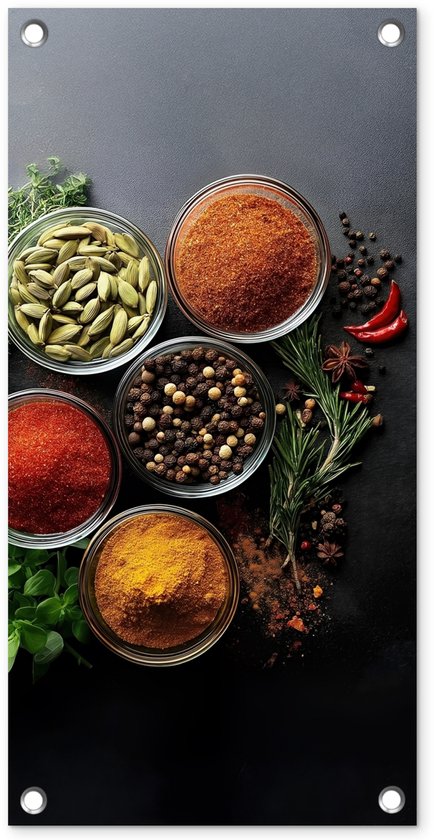 Tuinposter 30x60 cm - Tuindecoratie Glazen - Bakjes - Blaadjes ...