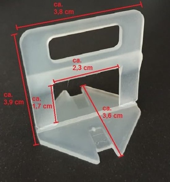 Tegelnivelleringssysteem voor Tegeldikte 3-12 mm - 2000 Stuks - Voor ...