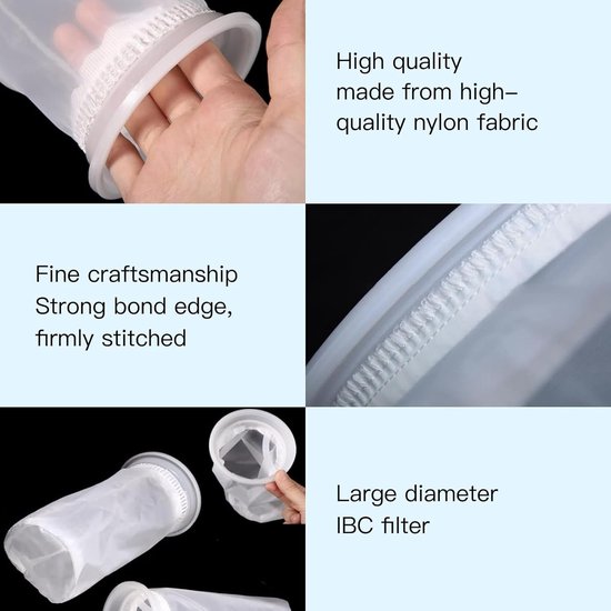 IBC Lid Filter - Pack of 3 - Nylon Filter - IBC Tank Accessoires voor ...