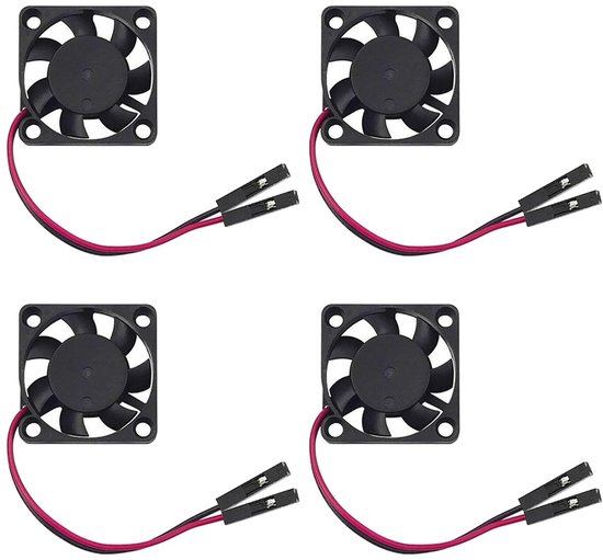 Azomor® Set van vier stille mini-ventilatoren voor efficiënte ...