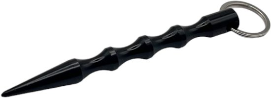 Kubotan Kubaton Stick- zelfverdediging sleutelhanger - Zwart - Candy ...