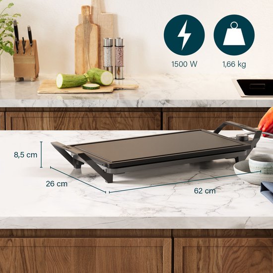 Princess Table Chef Premium Stone - Grillplaat - Gourmet - PFAS-vrij ...