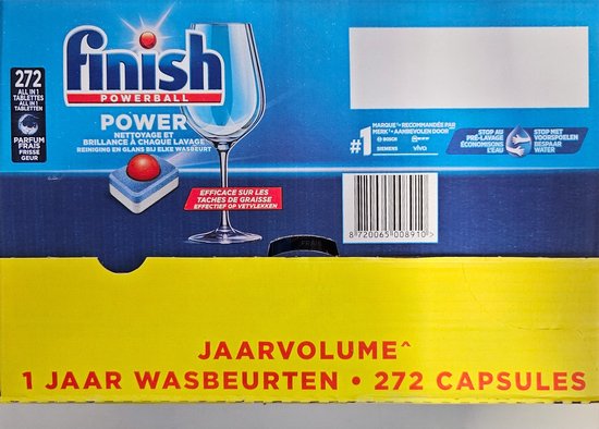 Finish Powerball All-in-1 Power Vaatwastabletten 272 stuks | bol