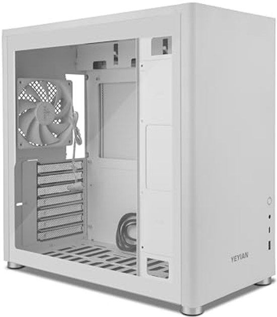 Mid Tower Gaming PC Behuizing met Tempered Glass en Optimale Ventilatie ...