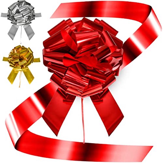 Grote Cadeau Strik voor Auto - XL Ø 40 cm - Herbruikbaar - Eenvoudig en ...