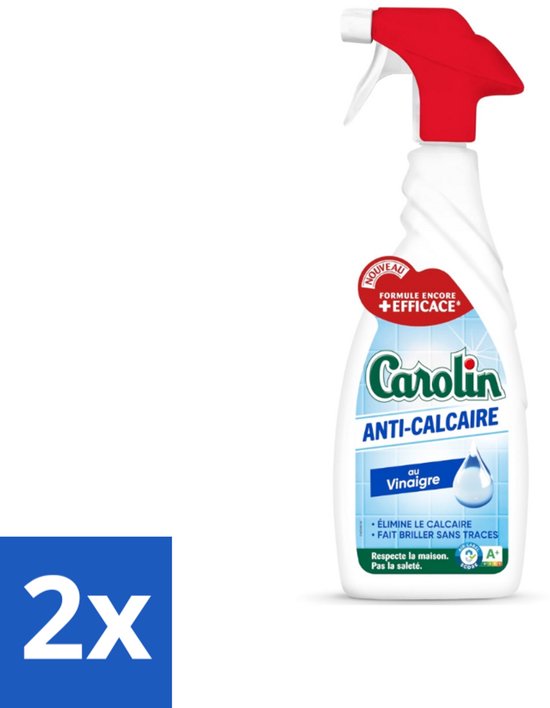 2 x Carolin - Badkamerreiniger - Anti-Kalk Spray - 650 ml ...