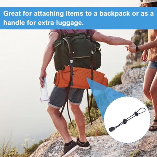 4 x Elastisch Koord - Verstelbare Trekkingstok Bevestiging met ...