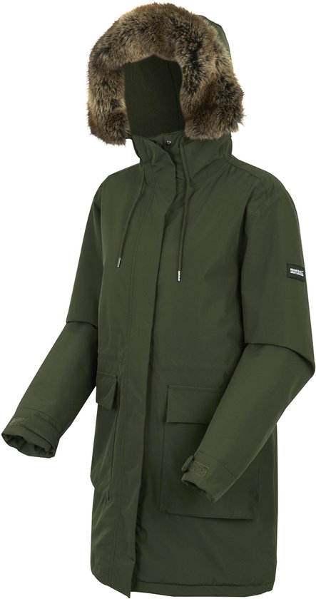 Sabinka waterdichte isolerende lange jas met capuchon voor dames | bol