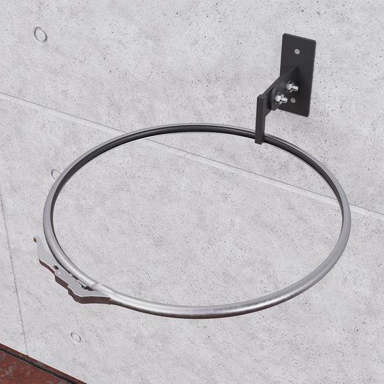 QLS Vuilniszakhouder U2 rond van staal gepoedercoat zak wandhouder ...