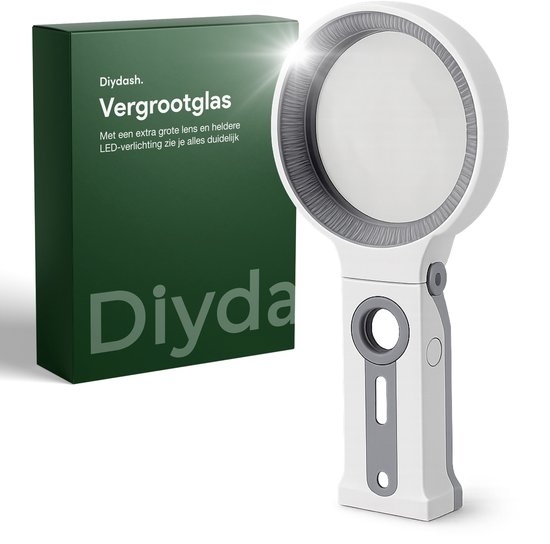 Vergrootglas met Verlichting - 30x vergroting - Loeplamp - Leesloep ...