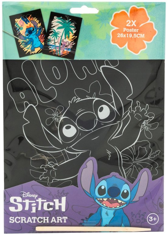 Disney Lilo & Stitch - 2x scratch art poster - kras posters 26 x 19,5cm ...