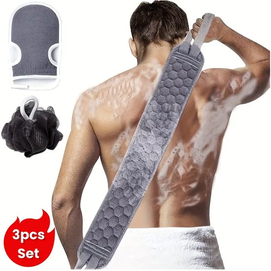Daity Doucherugscrub, exfoliërende lichaamsscrubber - dubbelzijdige ...
