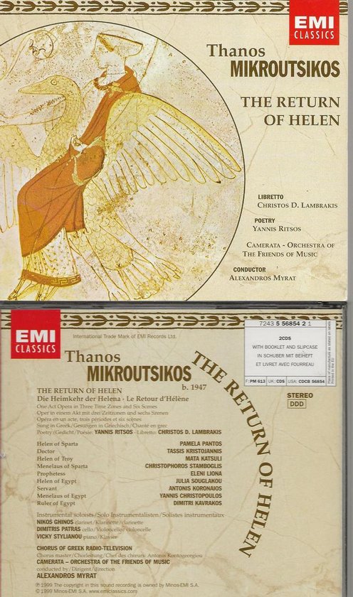 Thanos Mikroutsikos: The Return of Helen, Alexandre Myrat | CD (album ...