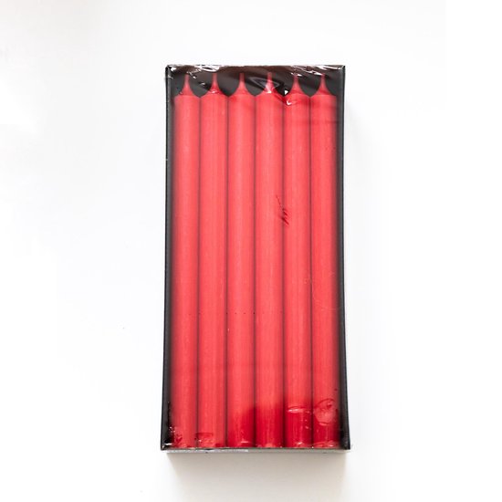 Branded By - Dinerkaarsen - Kaarsen - Brandweer/Post Rood - 28 cm - 18 ...