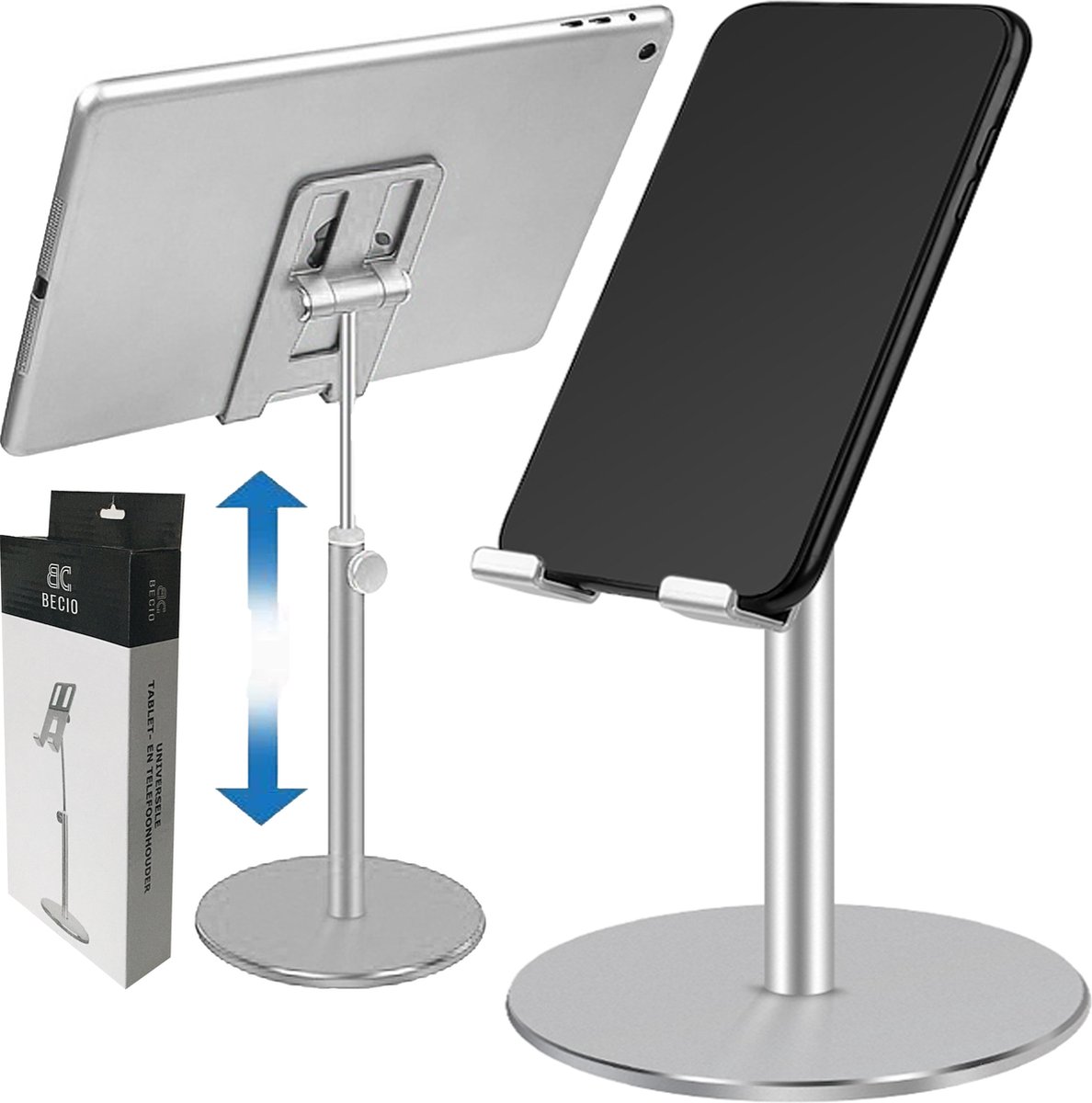 BECIO Tablet Houder en Telefoon Houder – Universele Tablethouder ...