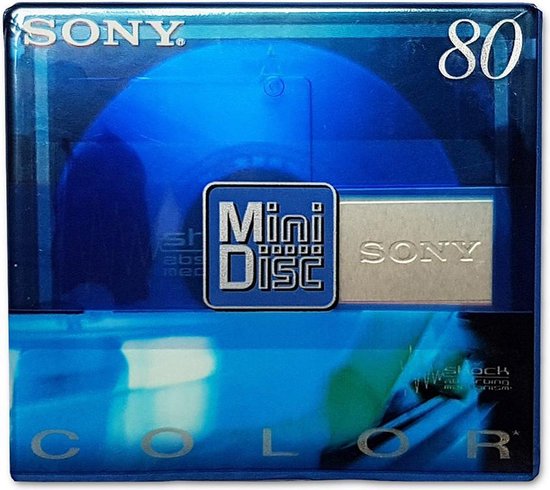 Sony 80 Min Recordable MD Minidisc Color Collection Shock ( Blue ...