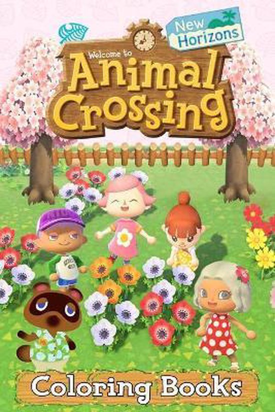 Animal Crossing New Horizons Coloring Book, Full Color | 9798677077791 ...