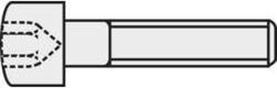 TOOLCRAFT 839675 Cilinderschroeven M4 8 mm Binnenzeskant (inbus) DIN ...