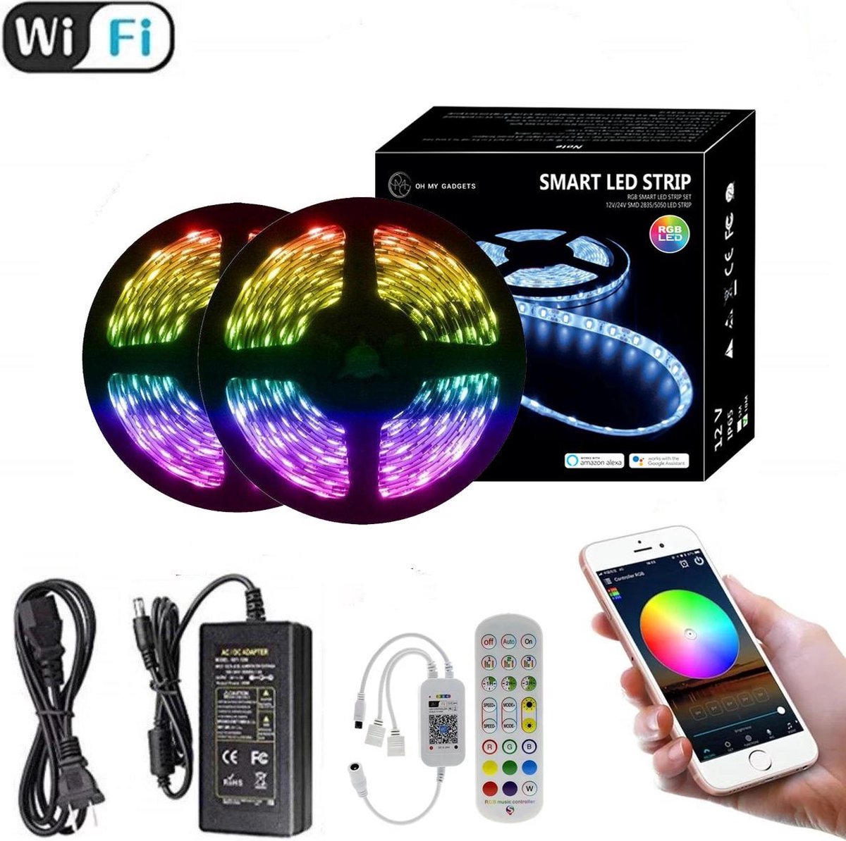bol.com | O.M.G® Smart Led strip 10 meter - WiFi Ledstrip - RGB ...