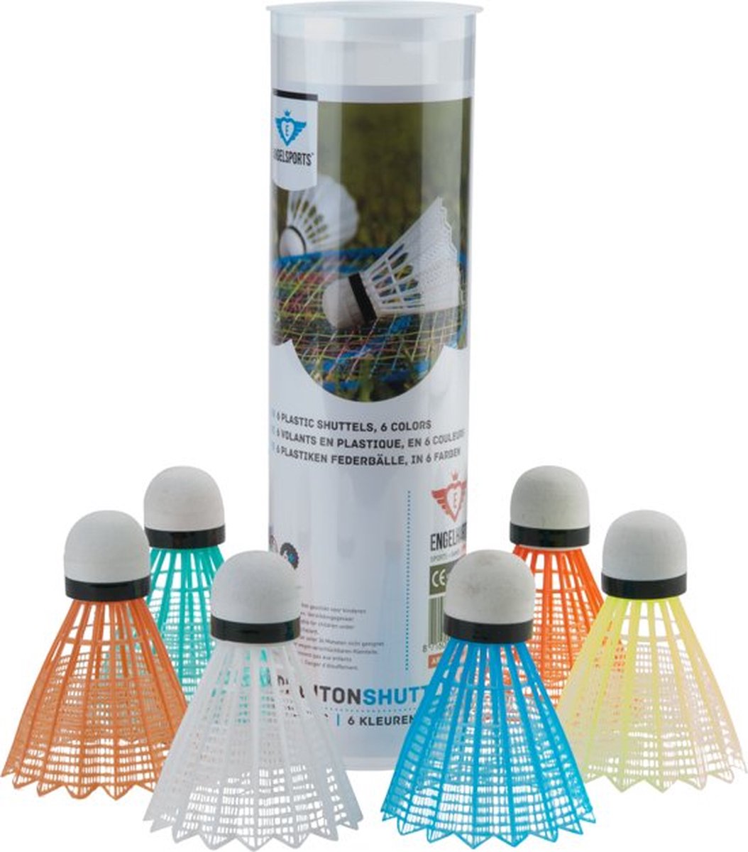 SHUTTLECOCKS PER 6 PCS - NEON COLOURS | bol.com