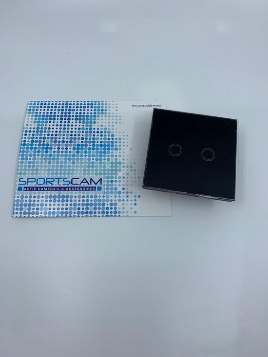 Touch lichtknop 2 voudig zwart | bol.com