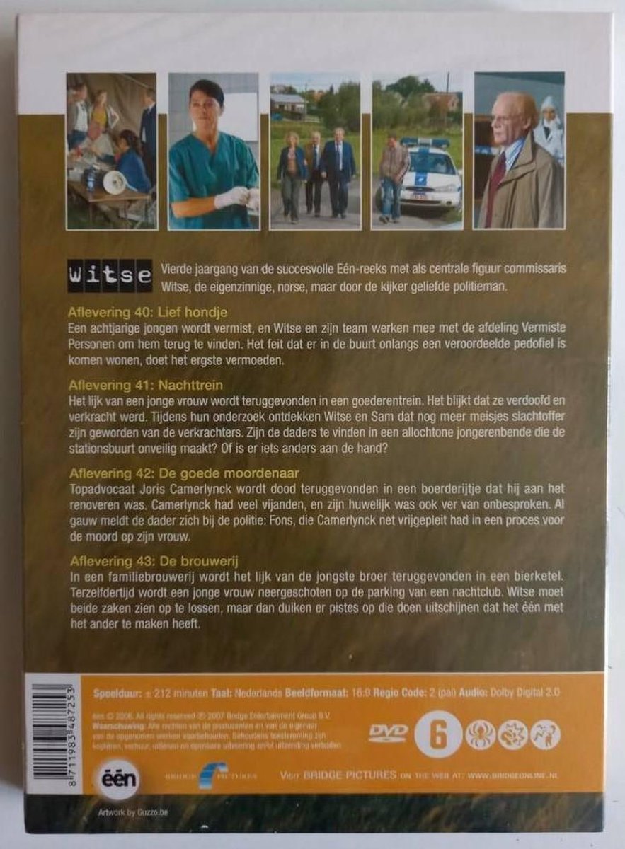 Witse seizoen 4 - Aflevering 40 t/m 43 (Dvd), Hubert Damen | Dvd's ...