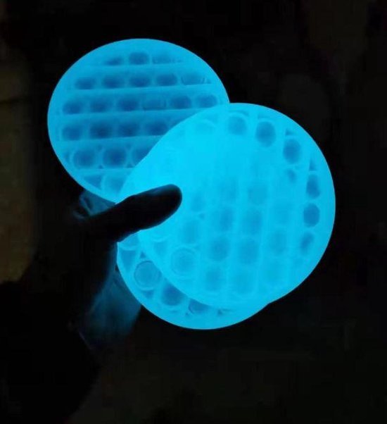 Pop it Glow in the Dark - Blauw | bol